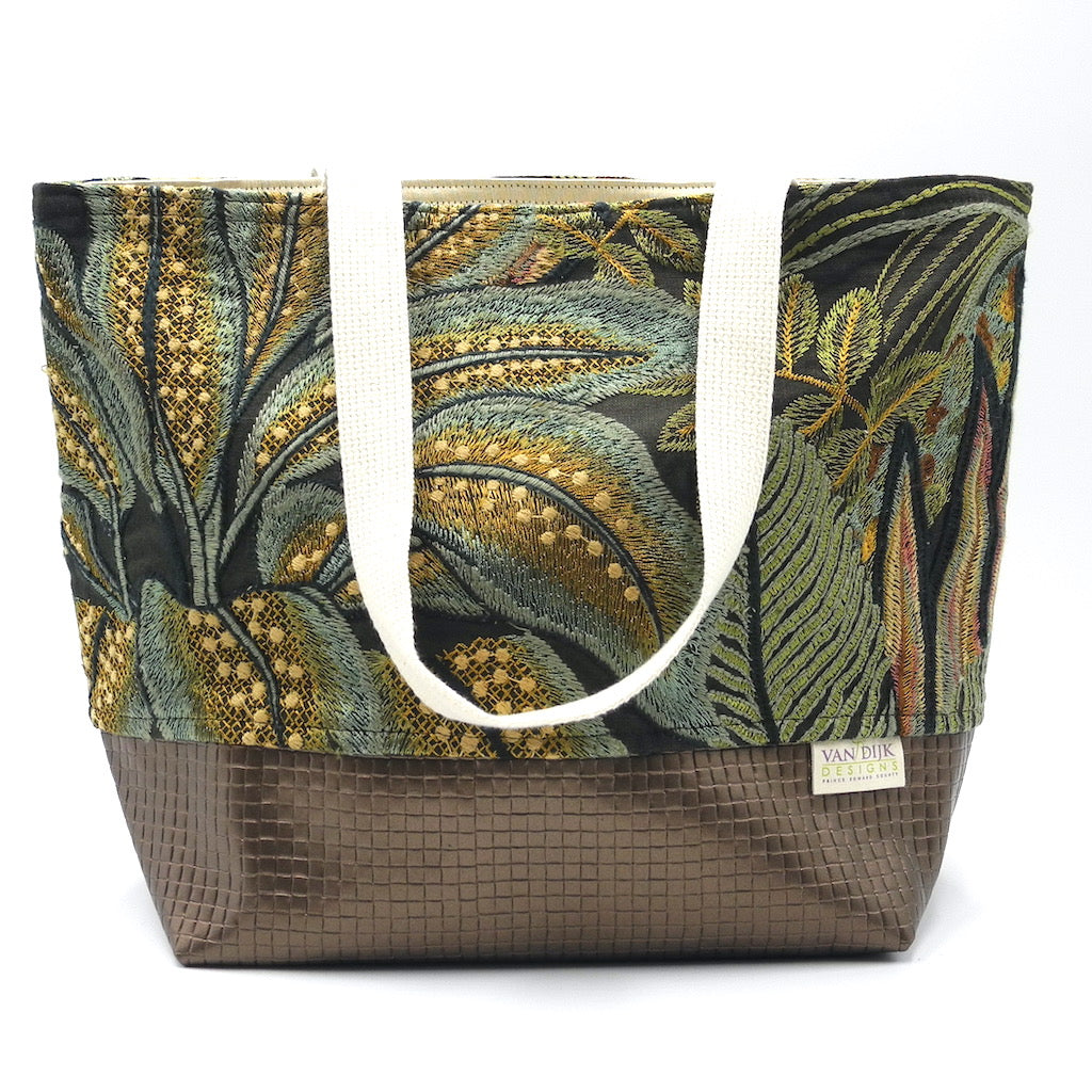 Pocket Tote Larger Deluxe 2 Tone | Project Bag for Knitting Colour Work ...